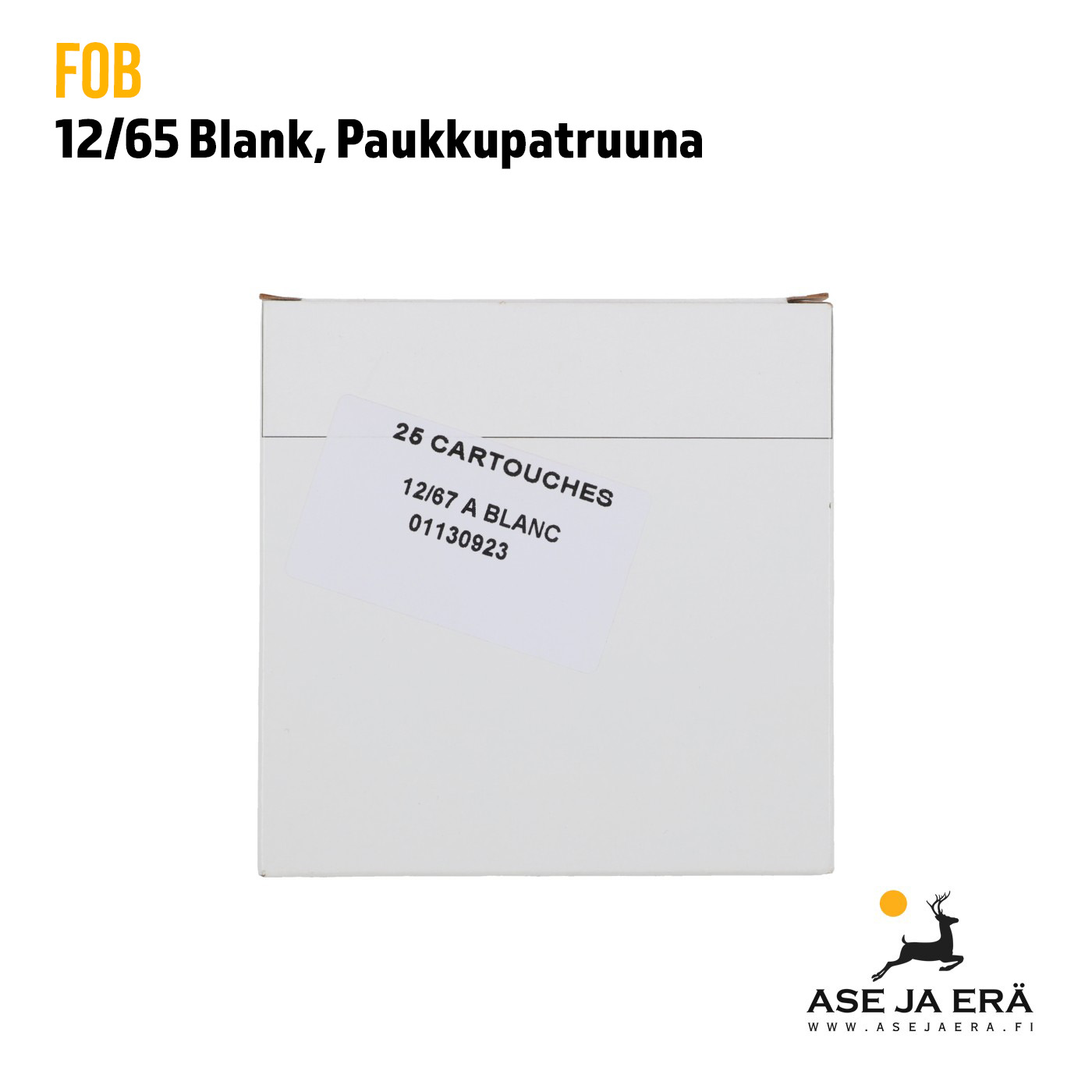 FOB Blank paukkupatruuna 12/65 - asejaera.fi verkkokauppa