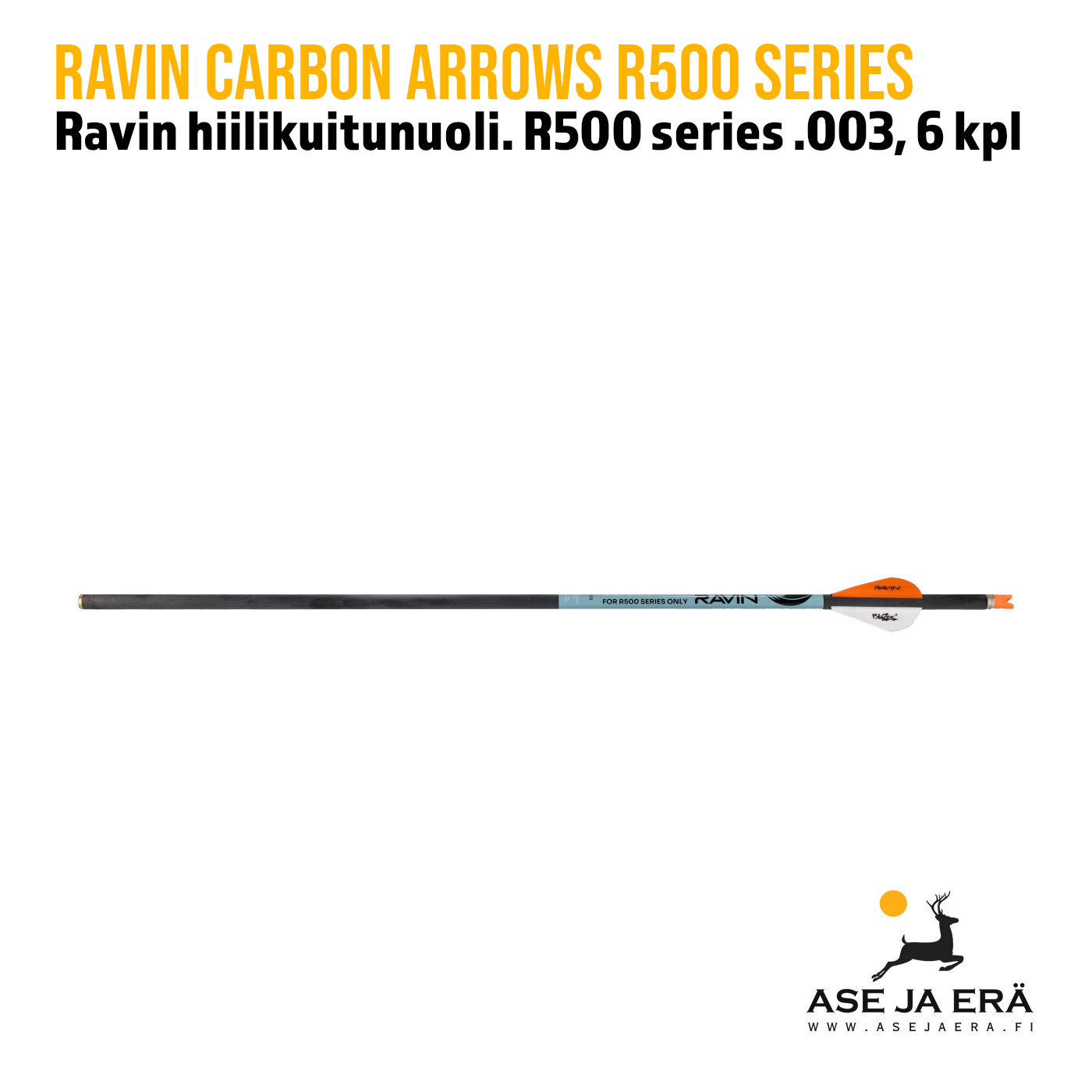 Ravin R500 Series varsijousen hiilikuitunuoli 6kpl - asejaera.fi ...