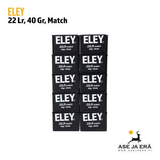 Eley Match .22lr 40 gr pienoiskiväärin patruuna - asejaera.fi verkkokauppa