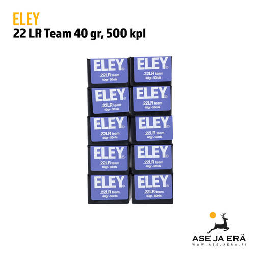 Eley Team .22lr 40 gr pienoiskiväärin patruuna - asejaera.fi verkkokauppa