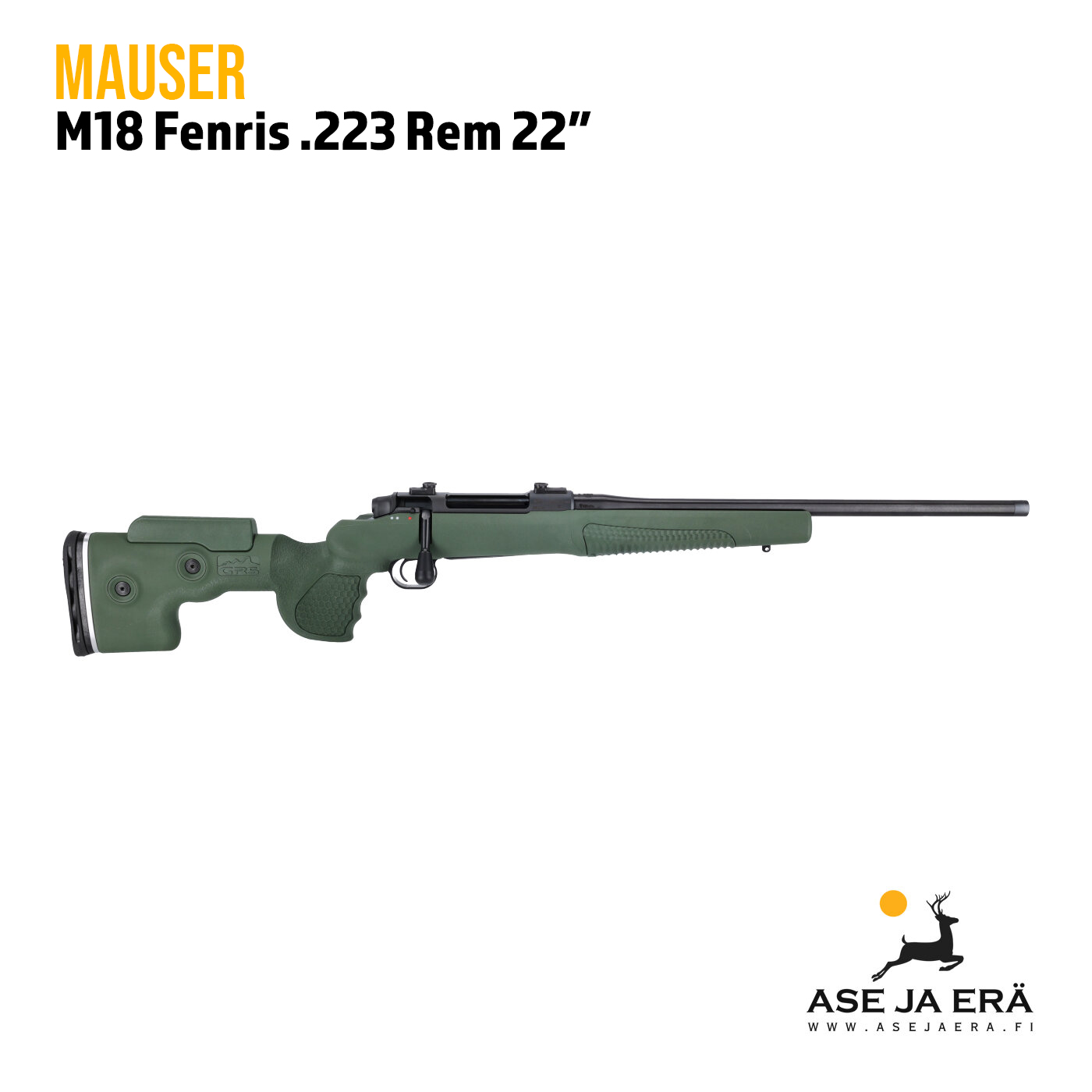 Mauser M18 Fenris .223 kivääri hexa-lock pikajalalla Vaimenninkierre ...