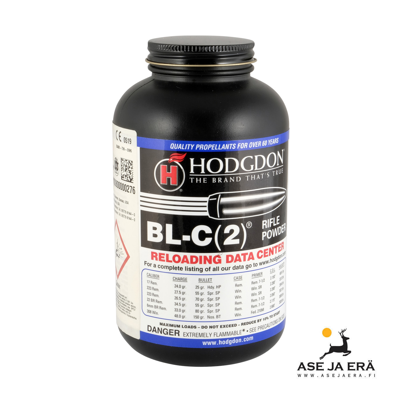 Hodgdon BLC-2 ruuti 454 g - asejaera.fi verkkokauppa