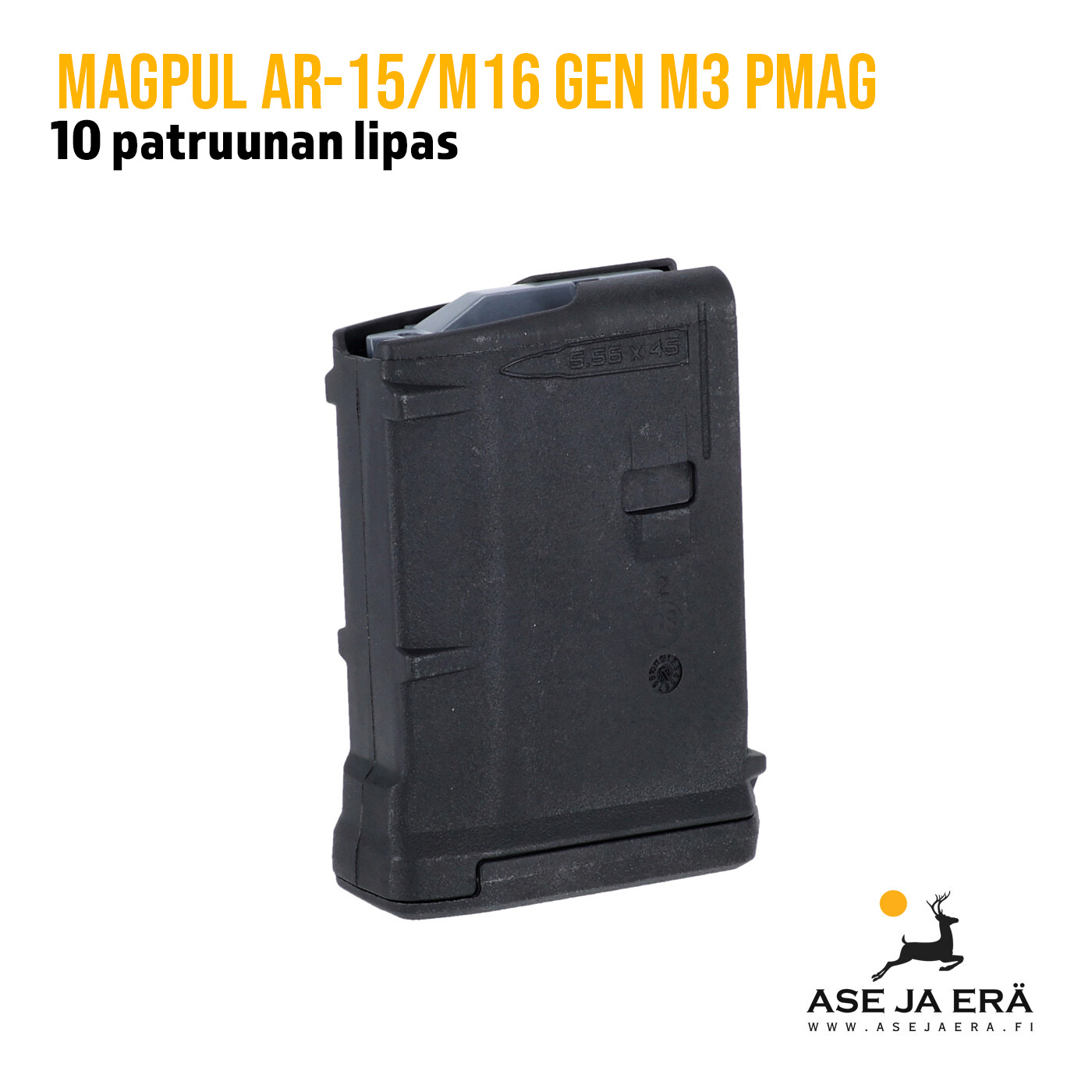Magpul AR-15/M16 GEN M3 PMAG 10 ptr lipas - asejaera.fi verkkokauppa