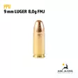 PPU 9 mm Luger FMJ 8,0g pistoolipatruuna - asejaera.fi verkkokauppa