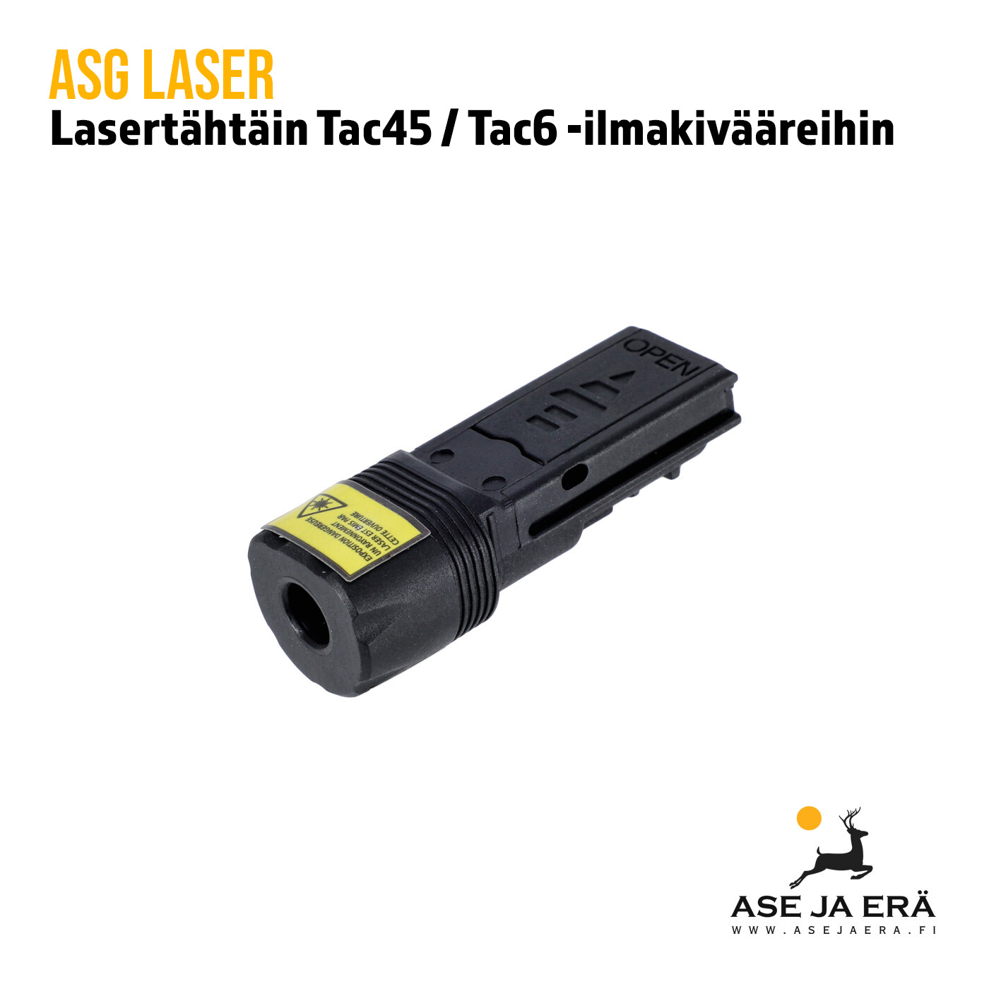 ASG Laser Tac45/Tac6 Läsertähtäin ilmakivääriin - asejaera.fi verkkokauppa