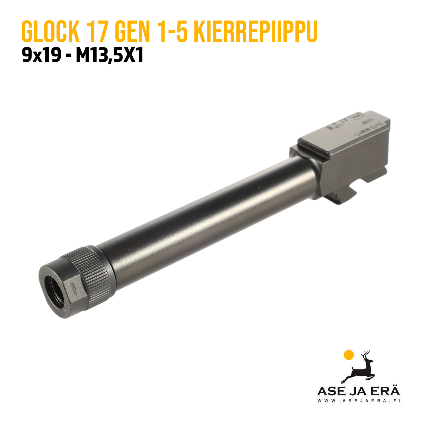 Glock G17M 9X19 M13,5X1 LH Kierrepiippu - asejaera.fi verkkokauppa