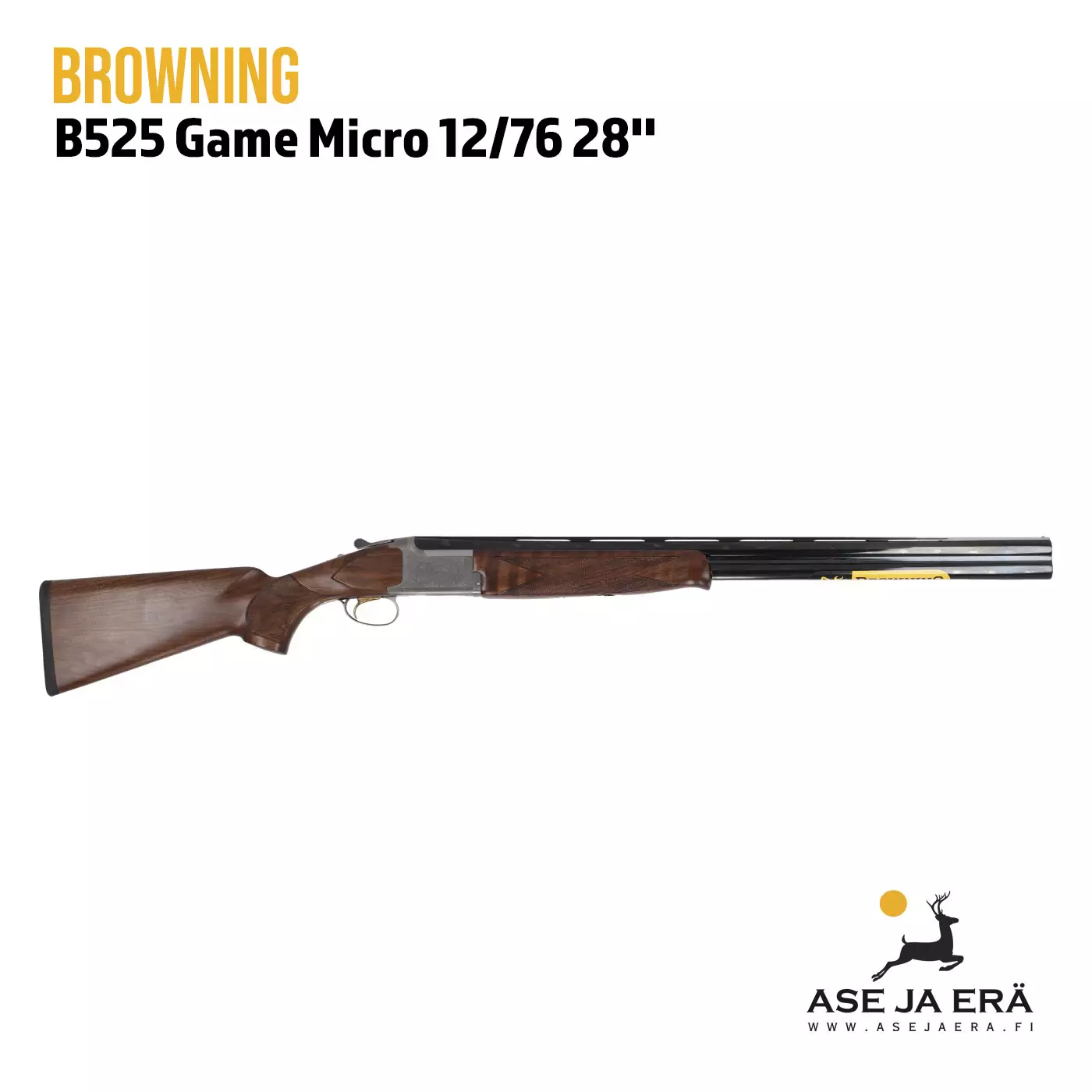 Browning B525 Game Micro 12/76 haulikko lyhyt tukki - asejaera.fi verkkokauppa