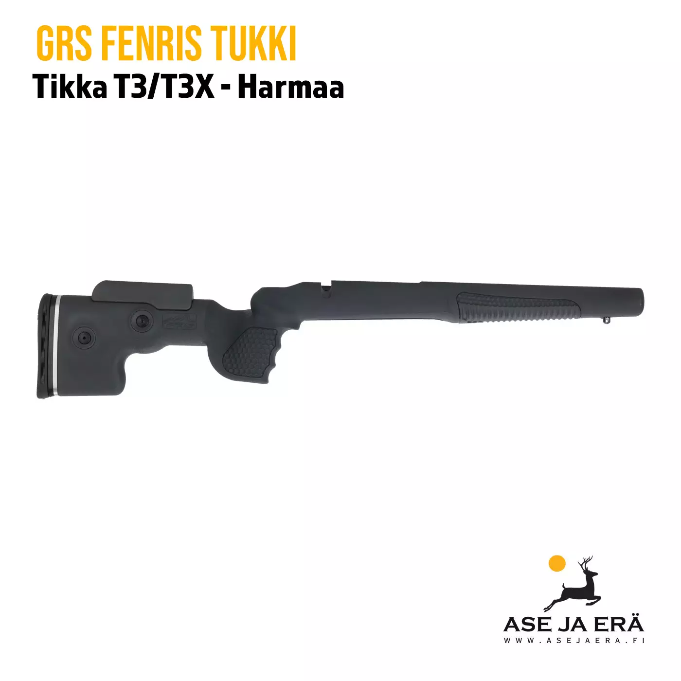 GRS Fenris tukki harmaa Tikka T3/T3X Rifle Stock - asejaera.fi verkkokauppa