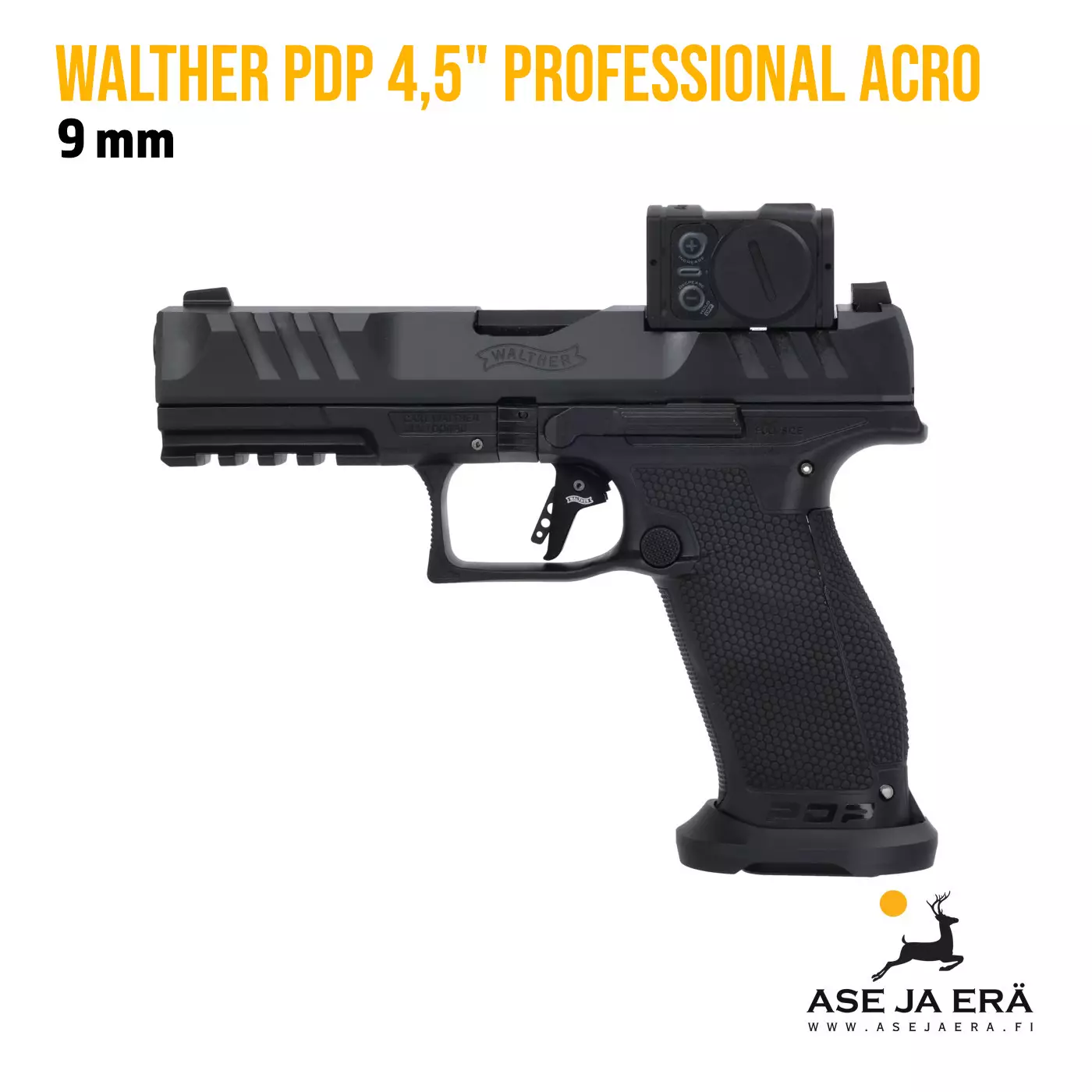 Walther PDP Full Size 9mm 4,5" Professional ACRO pistooli Aimpoint ...