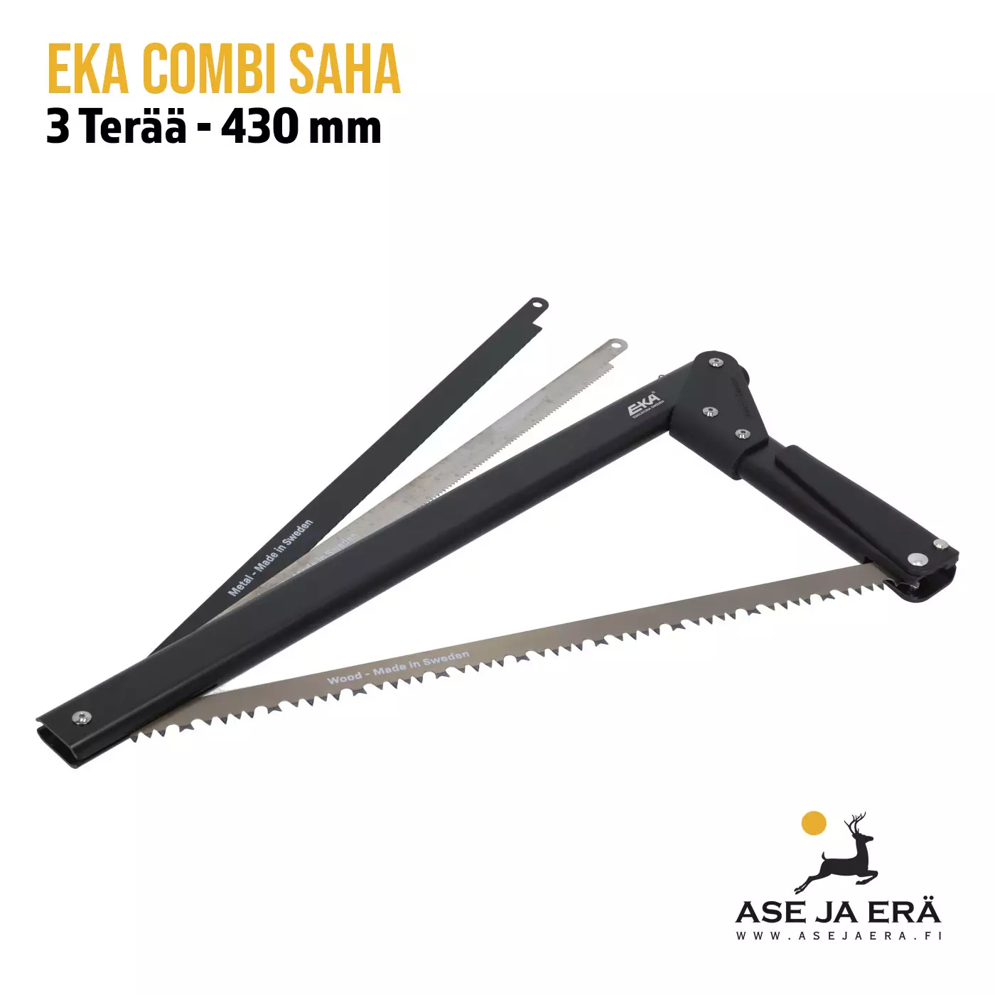EKA Combi saw 430 mm / 17" 3 terää - asejaera.fi verkkokauppa
