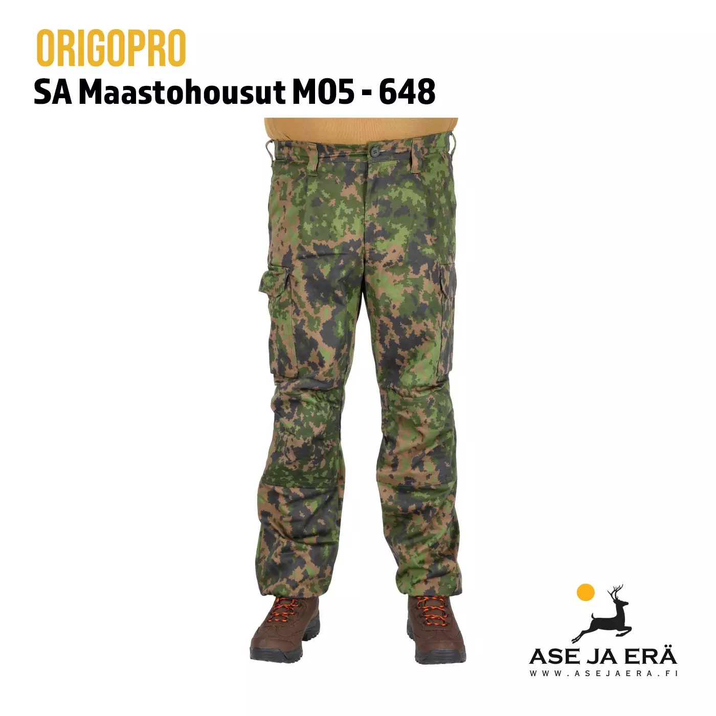 Origopro SA Maastohousut M05 metsäkuvio - asejaera.fi verkkokauppa