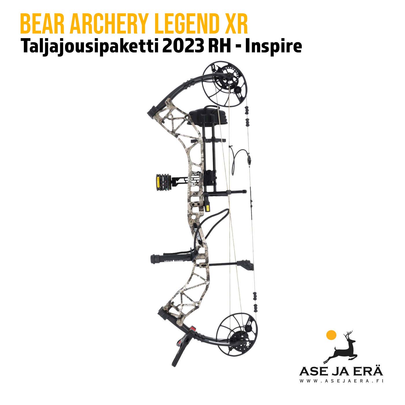 Bear Archery Legend XR taljajousipaketti 2023 Taljajousisetti - asejaera.fi verkkokauppa