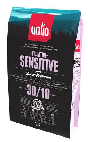 Valion vehnätön koiran täysravinto ja puristeruoka