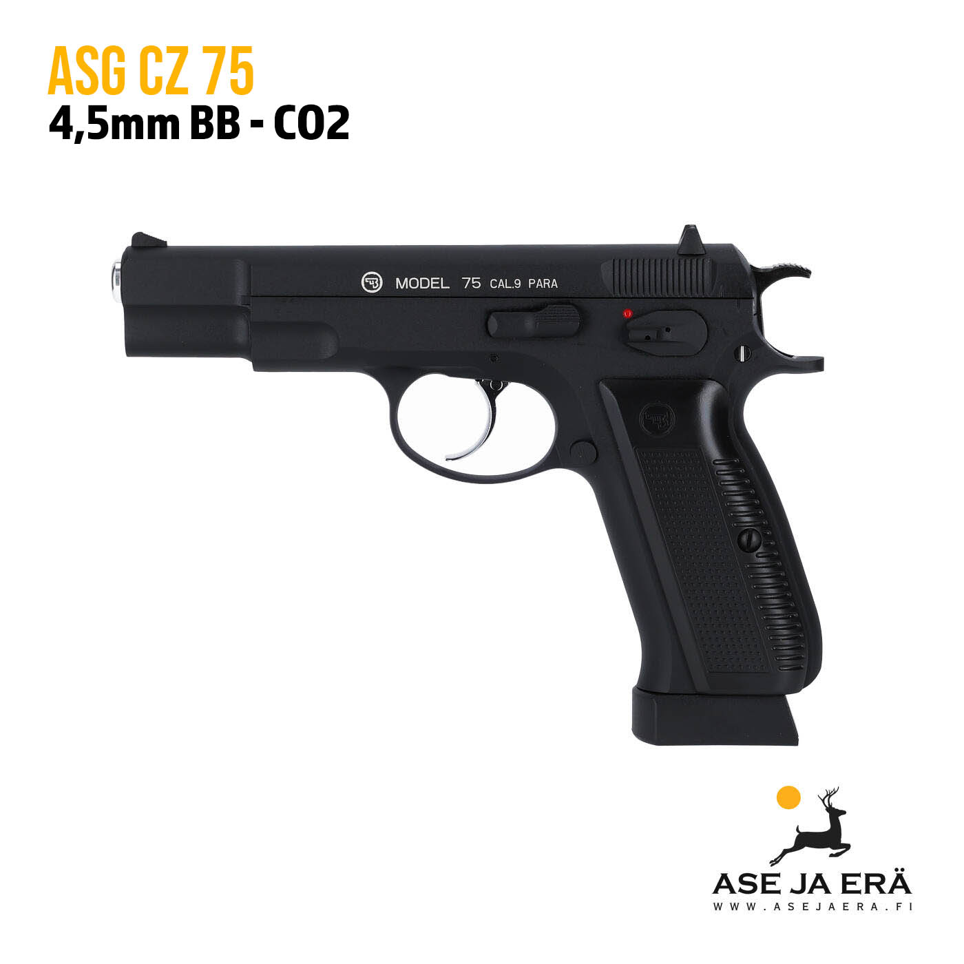 ASG CZ 75 CO2 4,5 mm Blowback ilmapistooli CO2 toiminen ...