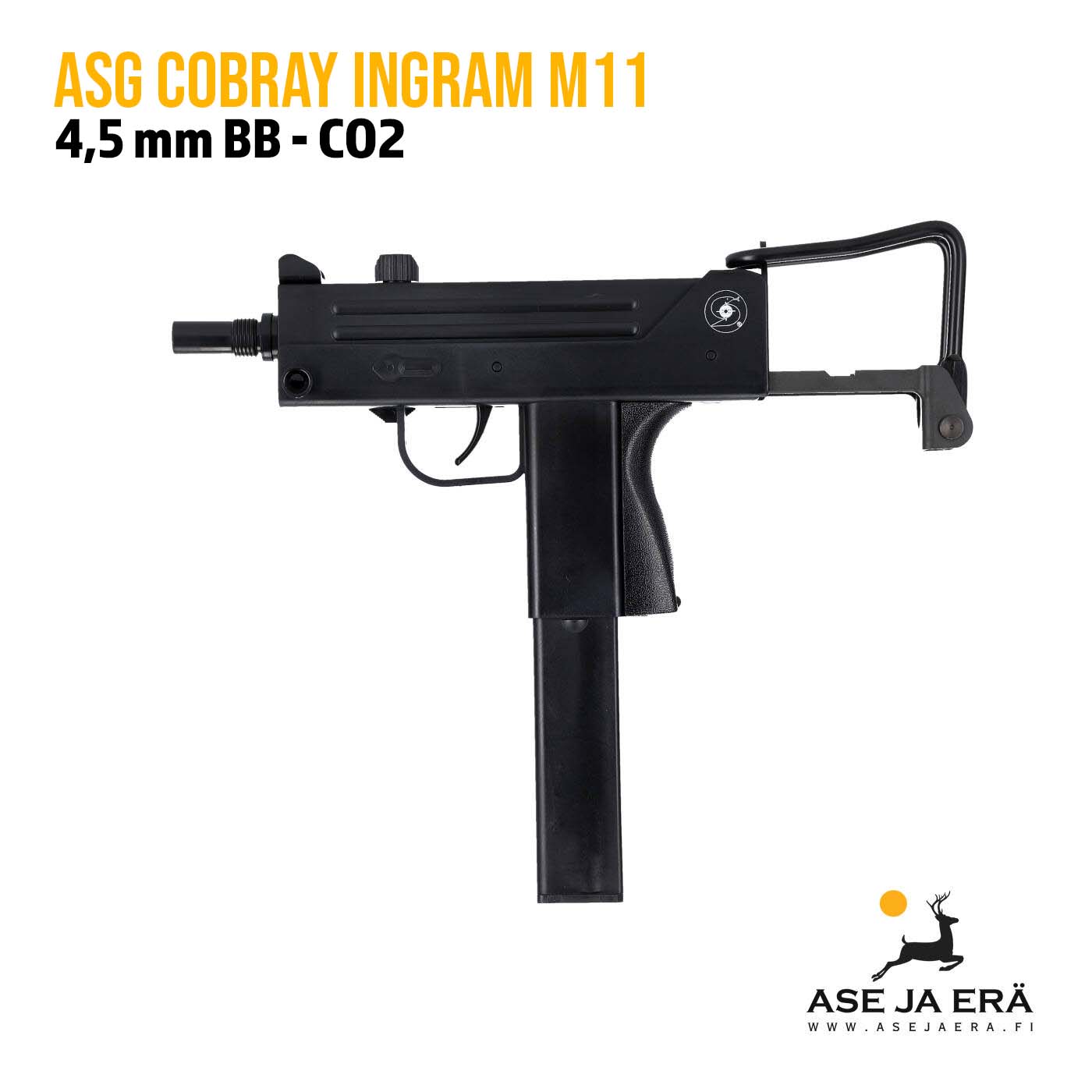 Cobray Ingram M11 CO2 4,5 mm Ilmapistooli - asejaera.fi verkkokauppa