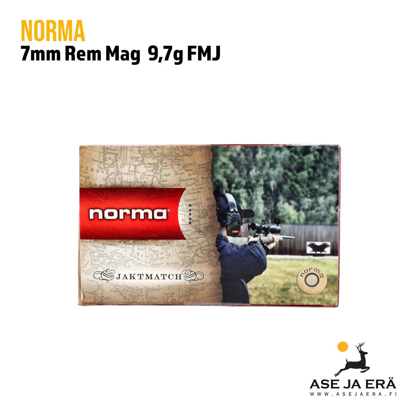 7mm RemMag Norma Jaktmatch 9,7g FMJ 50 kpl - asejaera.fi verkkokauppa