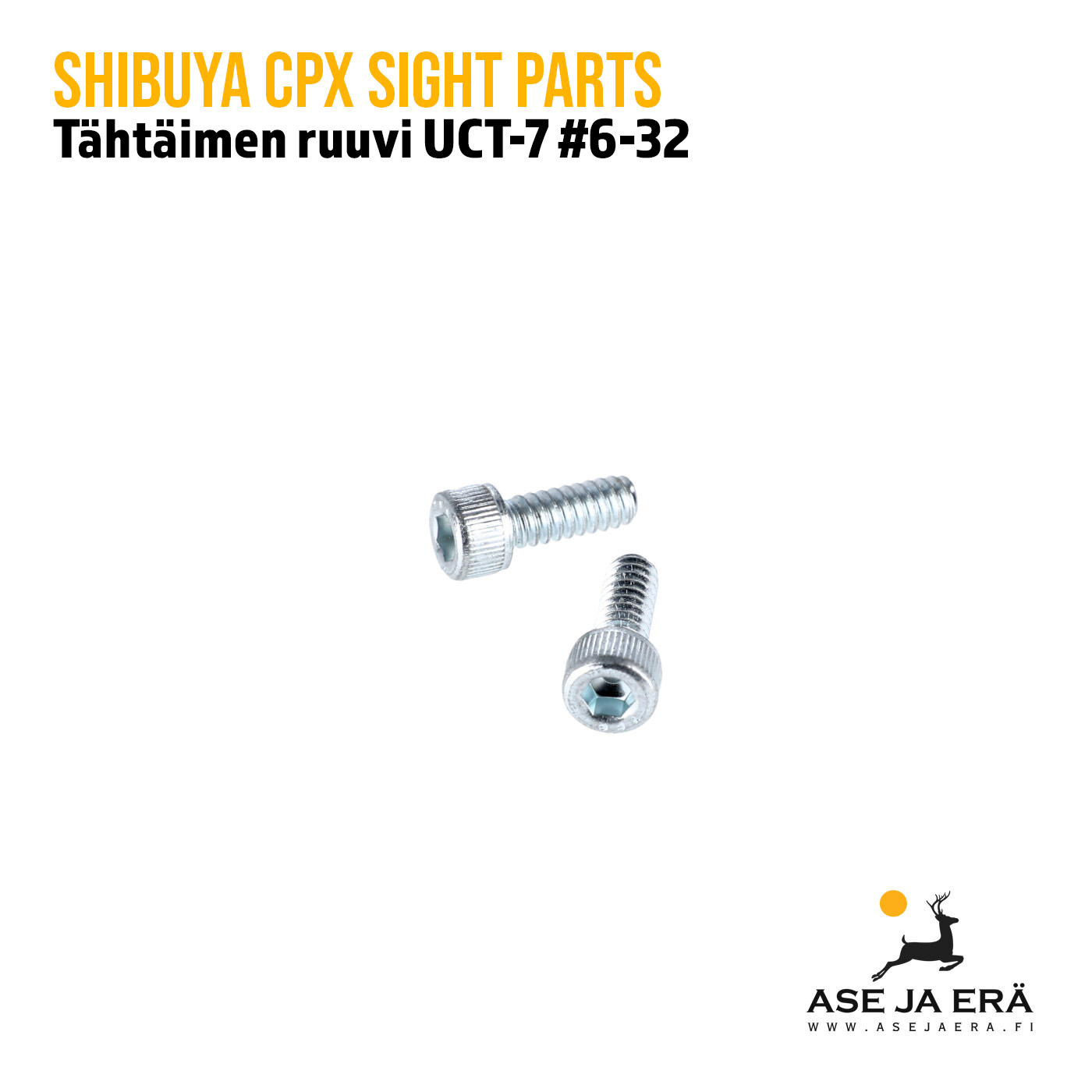 Shibuya CPX UCT-7 #6-32 tähtäimen ruuvi 2kpl Varaosa - asejaera.fi ...
