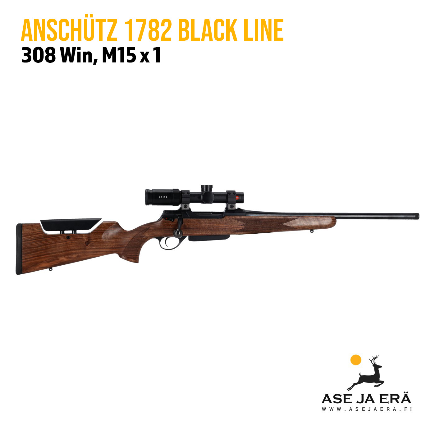 Anschütz 1782 Black Line metsästyskivääri 15x1 - asejaera.fi verkkokauppa