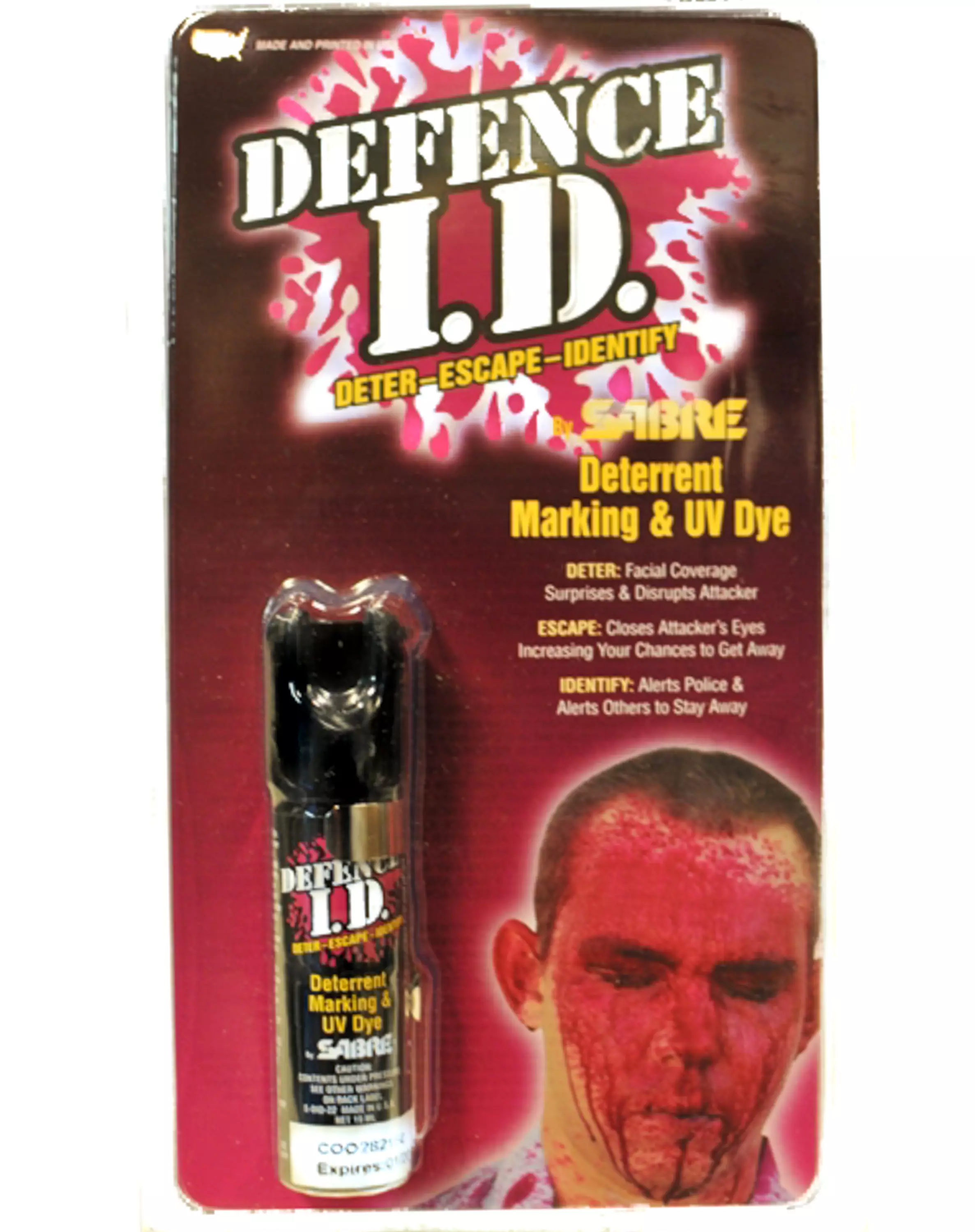 Sabre Defence I.D. turvasumutin (19ml) - asejaera.fi verkkokauppa