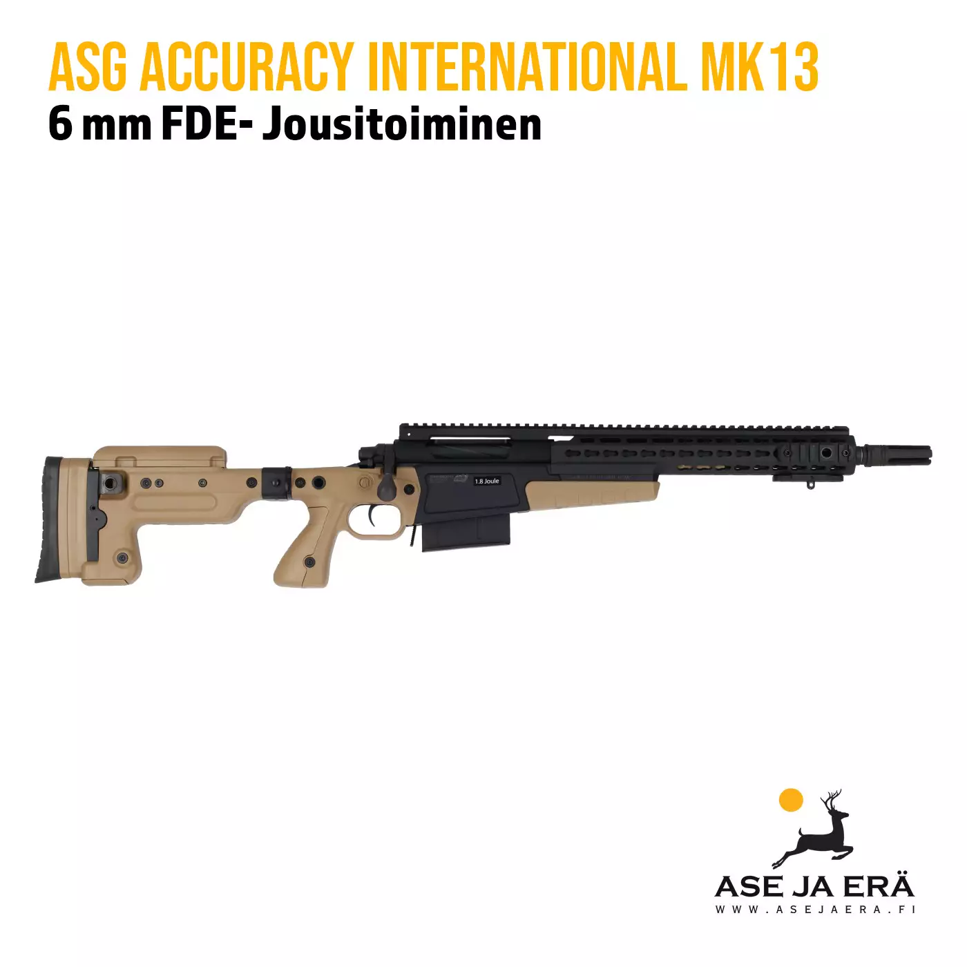 ASG Accuracy International MK13 Compact airsoft-kivääri, jousitoiminen ...