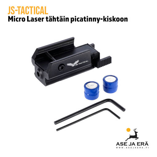 JS-Tactical Micro Laser tähtäin 20 mm picatinny-kiskoon - asejaera.fi verkkokauppa